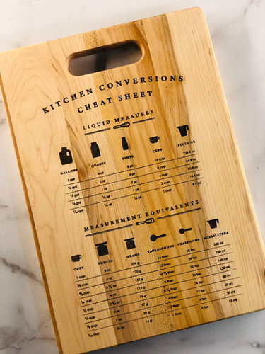 Kitchen Conversion Cutting Board | Gone with the Grain
