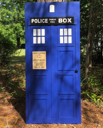 Tardis Themed Interior Door | Gone with the Grain