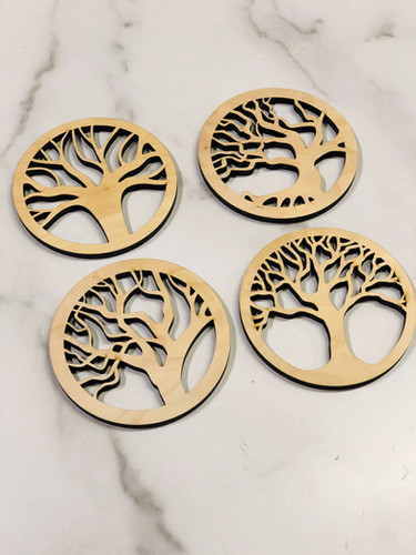 Tree of Life Coasters (set of 4) | Gone with the Grain