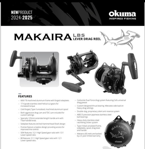 Okuma Makaira LBS Lever Drag Reels) | SFWW