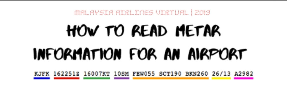 HOWTO : Read the METAR Information of the Airport. | MAV Official Site