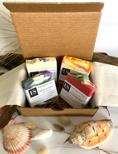 4 x Soaps of your choice in a gift box | Eco Savvy