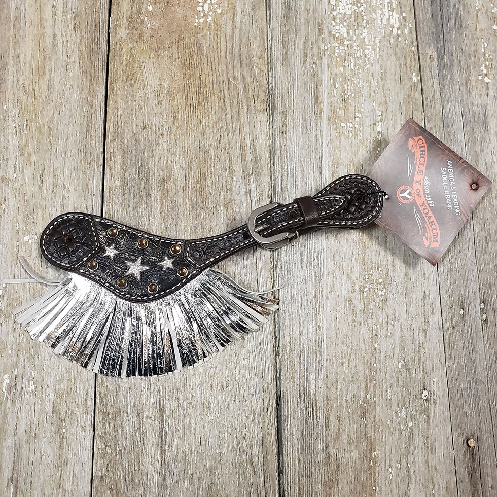 Circle Y Silver Star Spur Straps | RS Saddlery