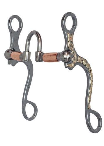 Tyler Bit & Spur Company - Floral Flat Shank Correction Pro Roller Bit ...