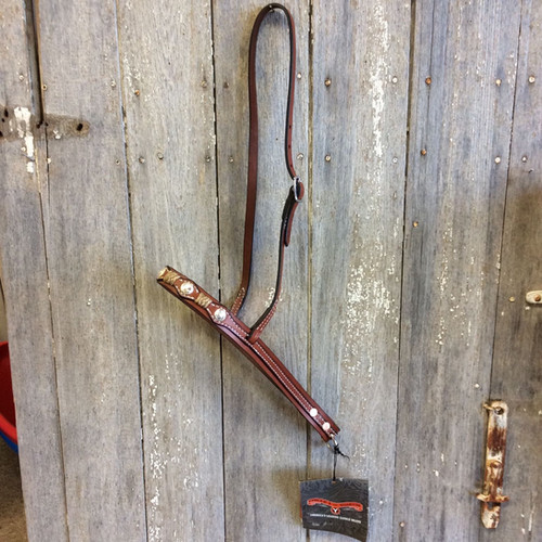 Circle Y Rawhide & Conchos Noseband | RS Saddlery