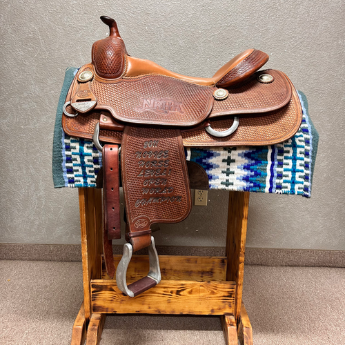 Used 17 Bob S Custom Brent Wright Reining Saddle Rs Saddlery