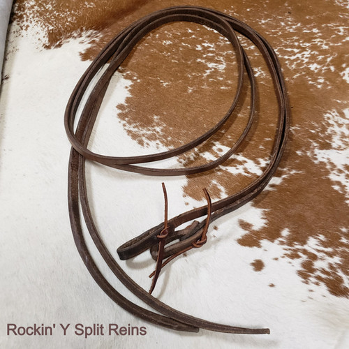 Rockin Y Weighted Split Reins Rs Saddlery