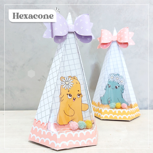 Caixa Hexacone | biartecriativa