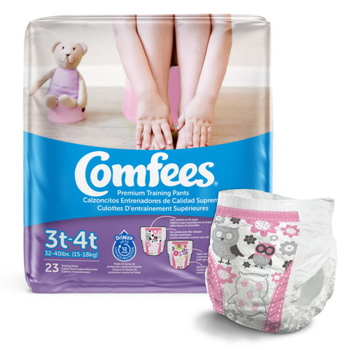 Comfees Training Pants, Girls 3T/4T | Incontinence Supplies
