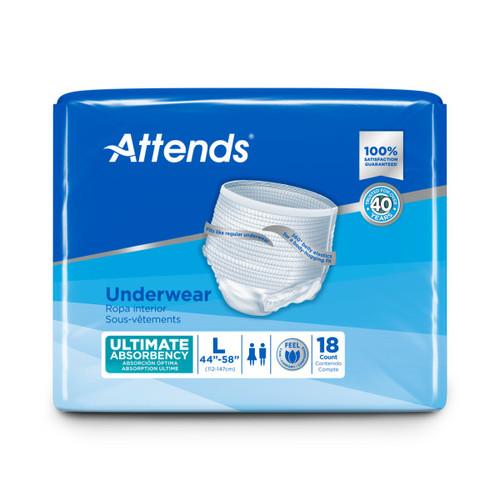 Attends Pull-Up Underwear, Ultimate Absorbency, Large | DASH