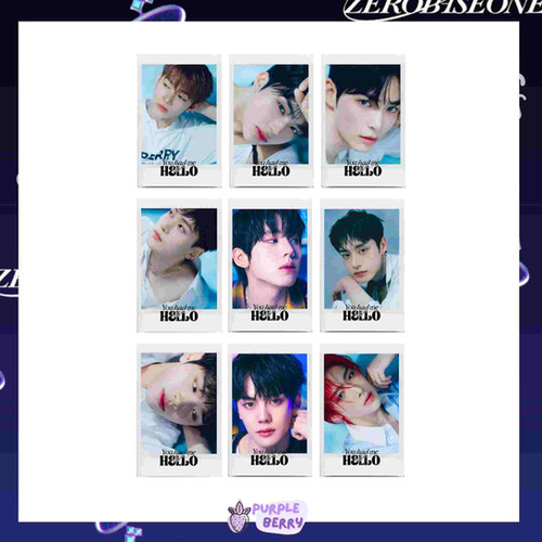 You had me at hello Zero base one (ZB1) polaroids | Purple Berry