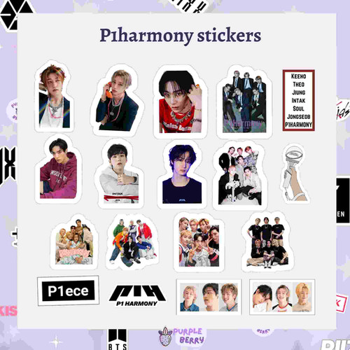 P1harmony stickers collection | Purple Berry