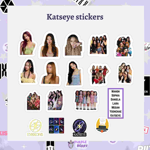 Katseye stickers collection | Purple Berry