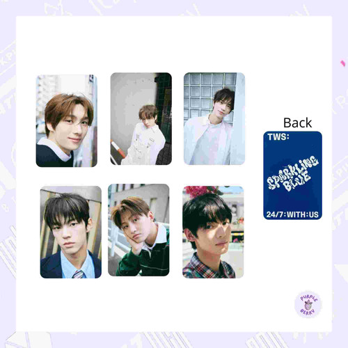 TWS Sparkling blue photocards | Purple Berry