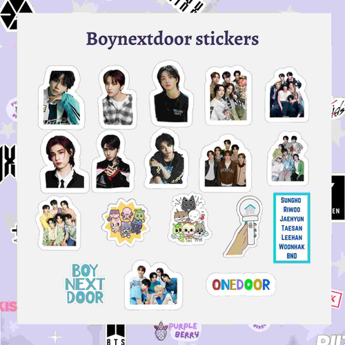 BoyNextDoor stickers collection | Purple Berry