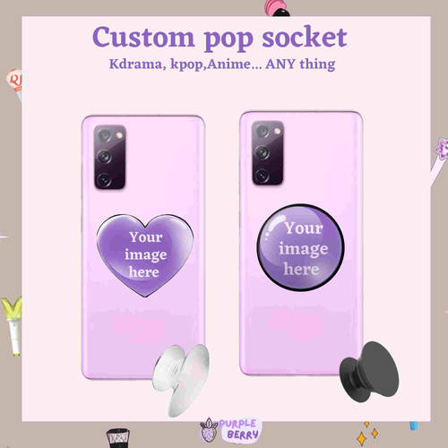Custom Pop socket | Purple Berry