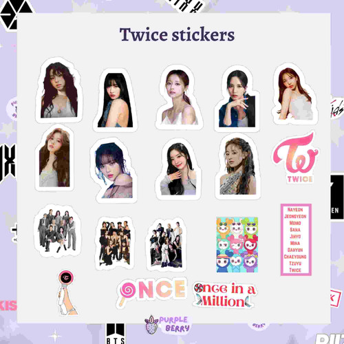 Twice stickers collection | Purple Berry