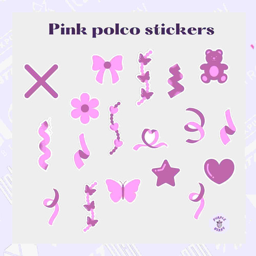 Polco stickers collection | Purple Berry