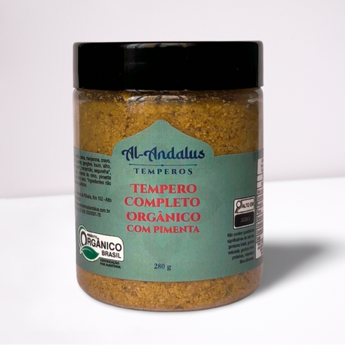 Tempero Completo Orgânico com Pimenta - 280g | Al Andalus Temperos