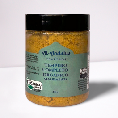 Tempero Completo Orgânico sem Pimenta - 280g | Al Andalus Temperos