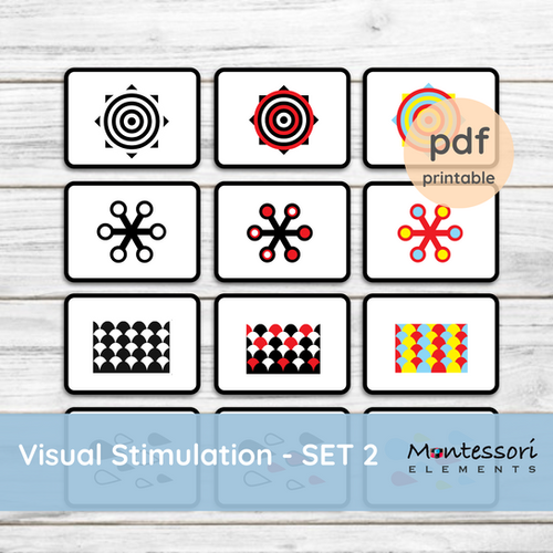 Visual Stimulation Cards - Set 2 | Montessori Elements | Montessori ...