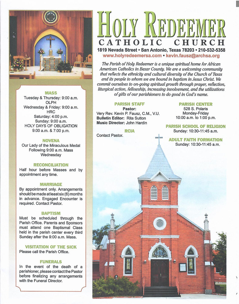 Parish Bulletin for August 24/25, 2024