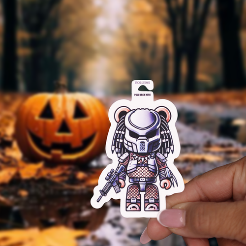 Predator Teddy Sticker | STICKS & STONES