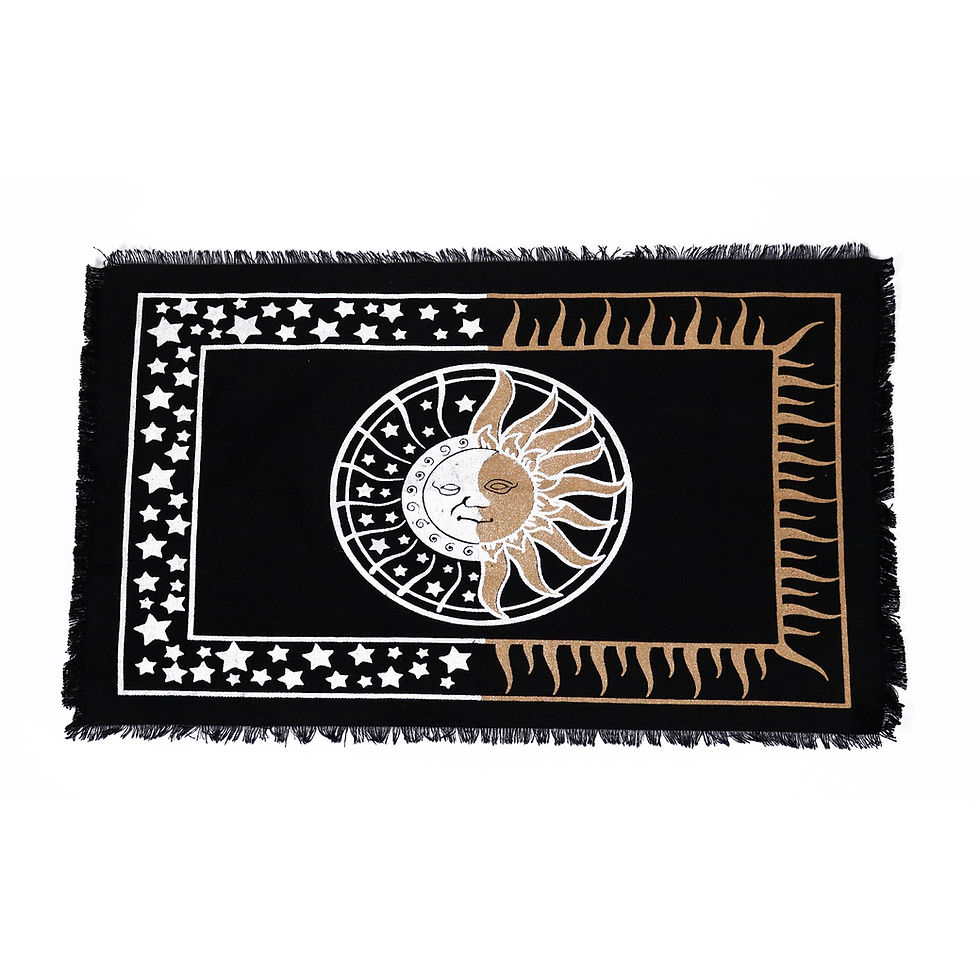 Altar Cloth - Sun + Moon | STICKS & STONES