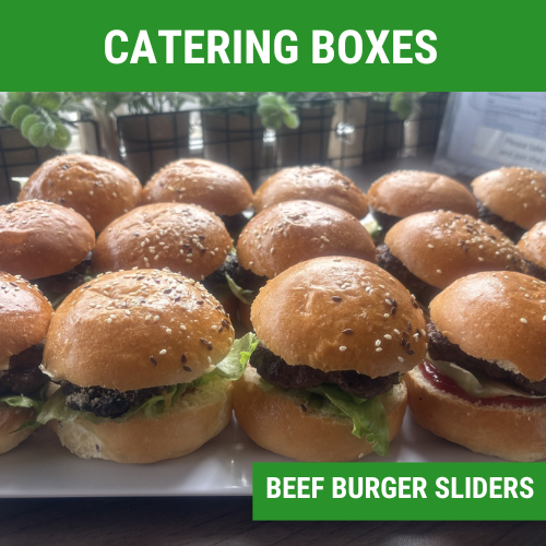 Beef Burger Sliders Catering Box | Thomas St Food Co