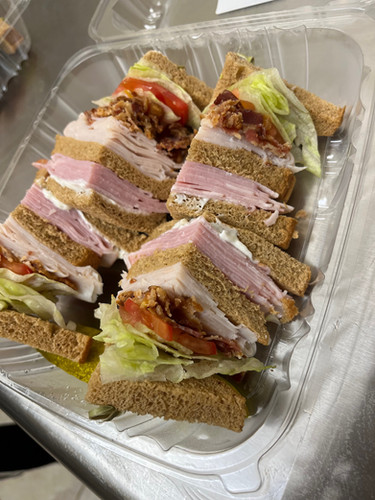 Turkey and Ham Club Sandwich Box Meal | Installation Food
