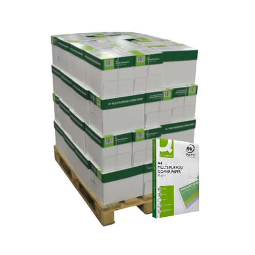 PAPEL CÓPIA A4 80 Gr Q-CONNECT PALETE 48 CAIXAS 240 RESMAS | MLGlobal Shop