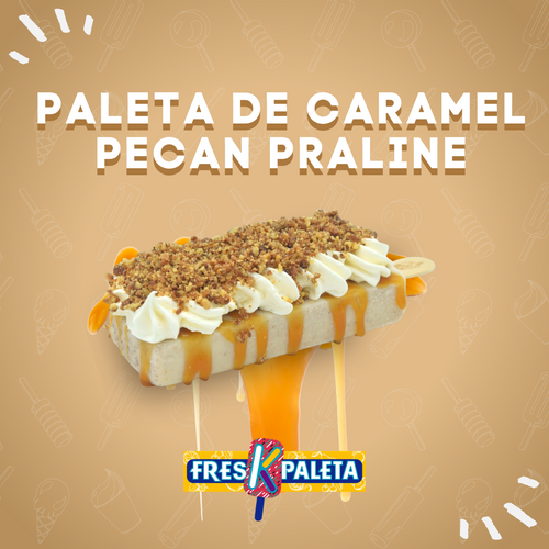 Paleta de Caramel Pecan Praline | Fres K Paleta