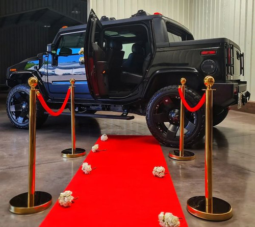 Aluguer Hummer H1 open top cabrio com motorista | Pyro Pitch
