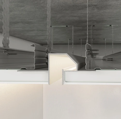 Separating Shadow Gap Profile with LED Channel 12.5mm x 2500mm - RST12 ...