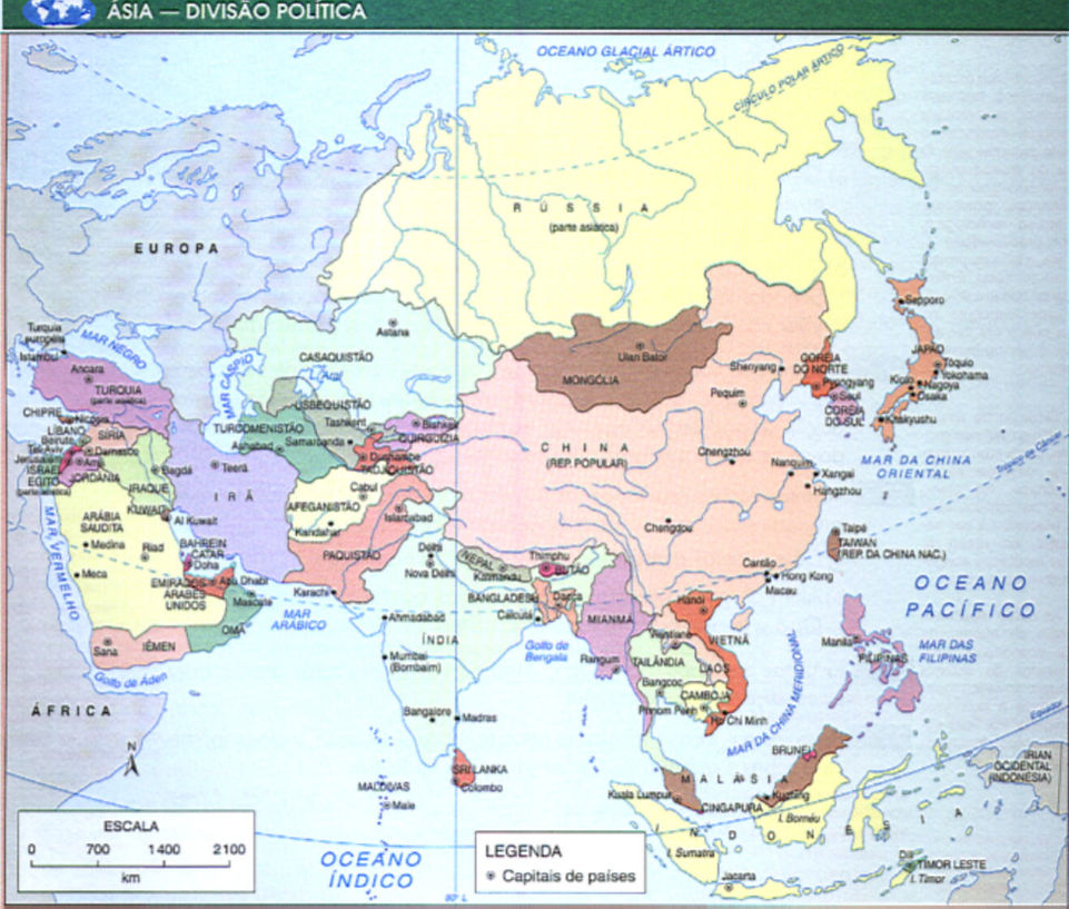 Asia aspectos físicos | conexaogeografia
