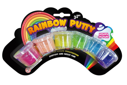 Rainbow Putty 6 Tub Pack | Deal Depot