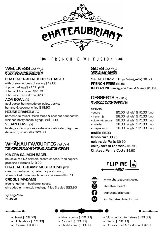 MENU | Chateaubriant