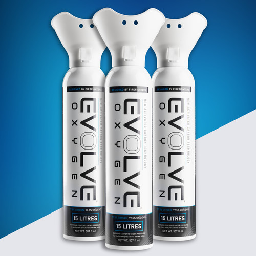 Evolve Oxygen 15 Liter - Inhaler Cup - 3 Pack | Evolve Oxygen USA
