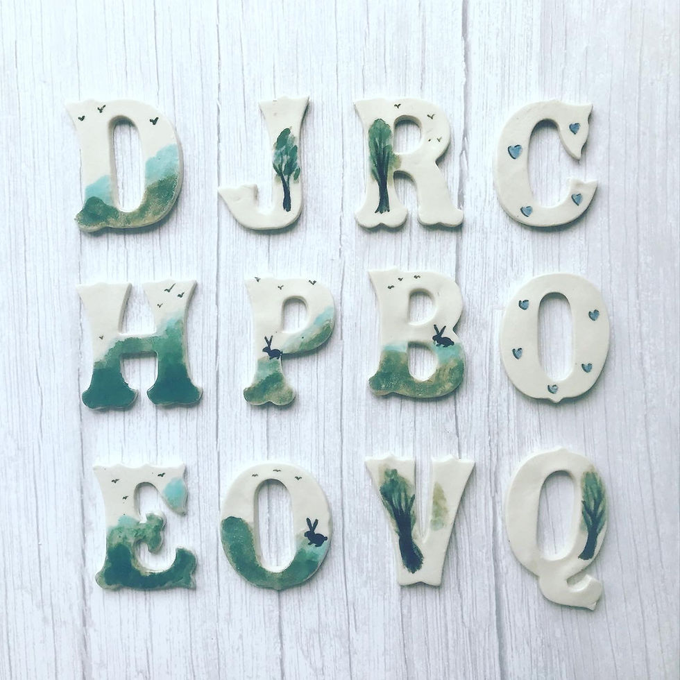Ceramic Letter | Whimsy Meadow