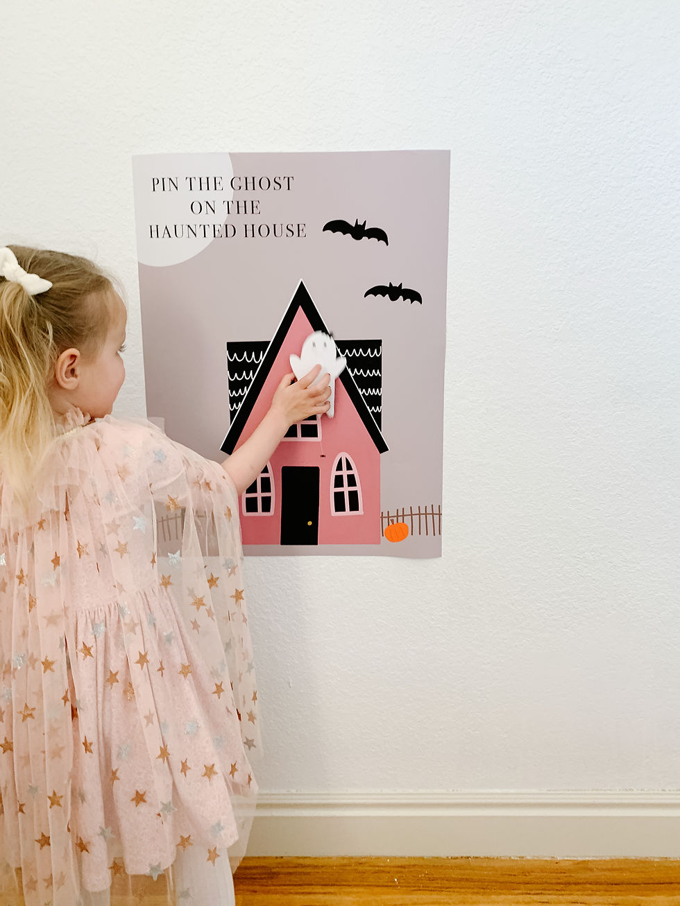 Halloween Game: Pin the Ghost on the Haunted House