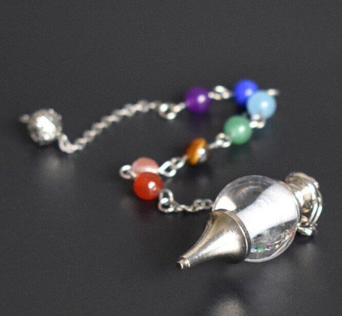 Enchanted Clear Quartz Sphere Pendulum | Magickal Gems