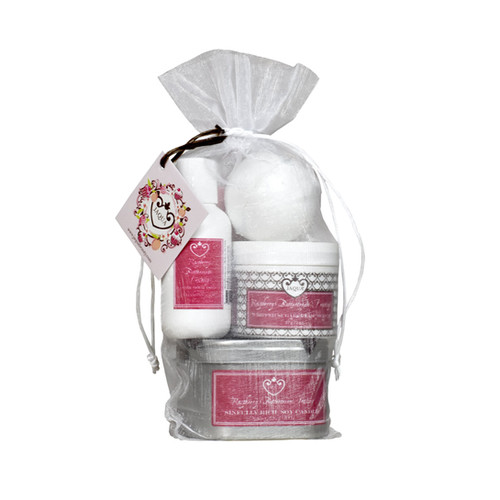 Raspberry Buttercream Frosting Bath Time Gift Set | Belizean Breezes