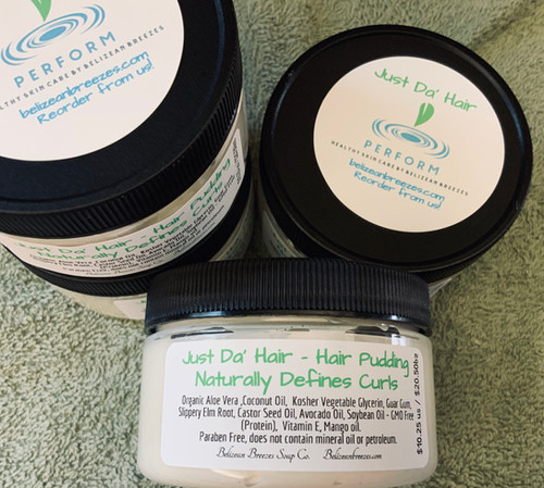 Just Da' Hair-Hair Pudding for curly hair | Belizean Breezes