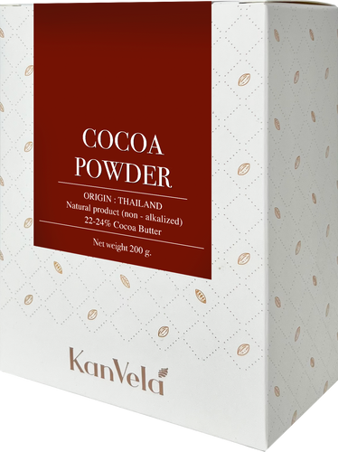 ผงโกโก้ธรรมชาติ 200g ไขมัน 22-24% (NATURAL COCOA POWDER) | KANVELA ...