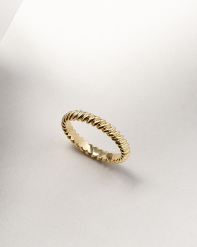 Cable Gold Ring 9k Yellow Gold | Grace Fine Jewelry