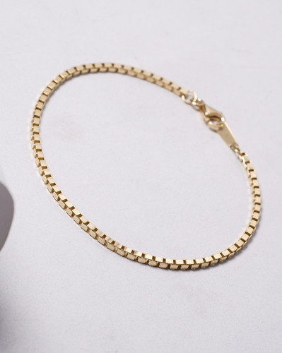 Big Box Chain Bracelet 9k Yellow Gold | Grace Fine Jewelry