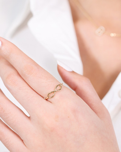 The Real Infinity Ring 9k Yellow Gold | Grace Fine Jewelry
