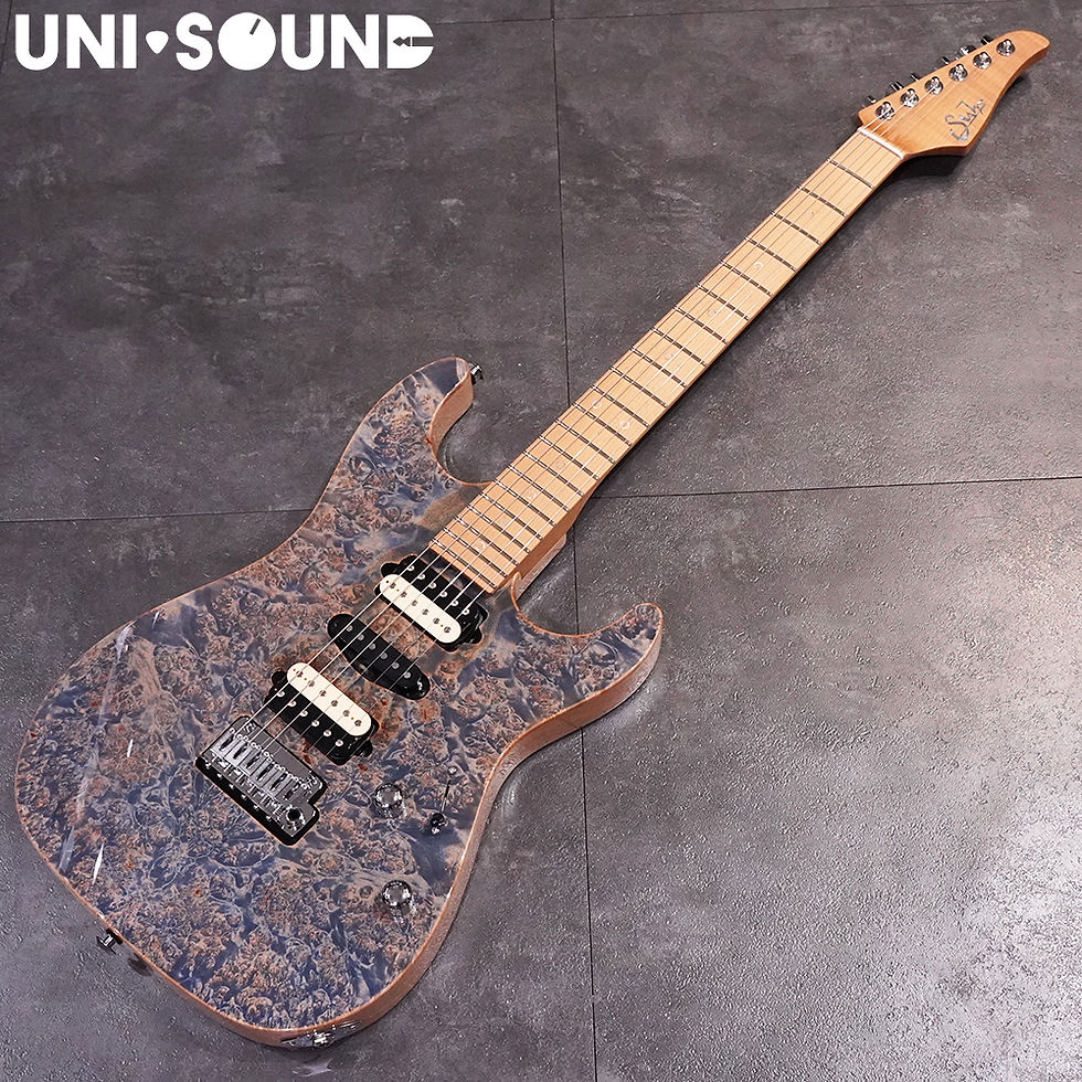 Suhr Custom Standard - Burl Maple - Trans Blue Denim | unisound