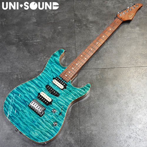 Suhr Custom Standard - Quilted Maple - Trans Bahama Blue | unisound