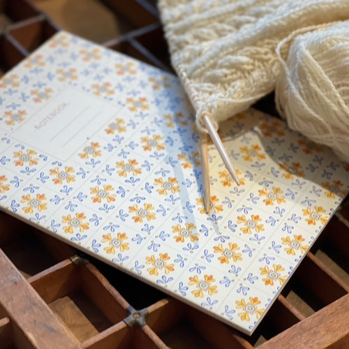 Notatbok Gule fliser A5 | Lana Botanica